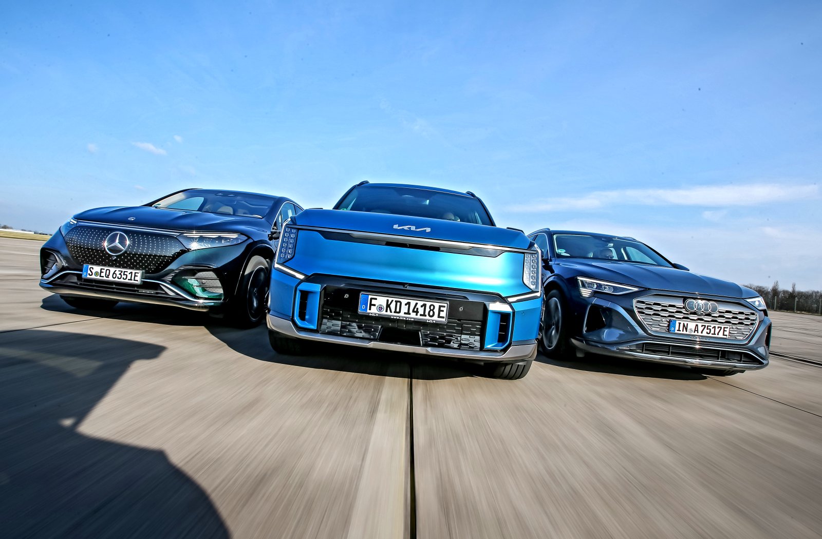 Audi Q8 e-tron, Kia EV9, Mercedes EQS SUV | PORÓWNANIE - Magazyn auto