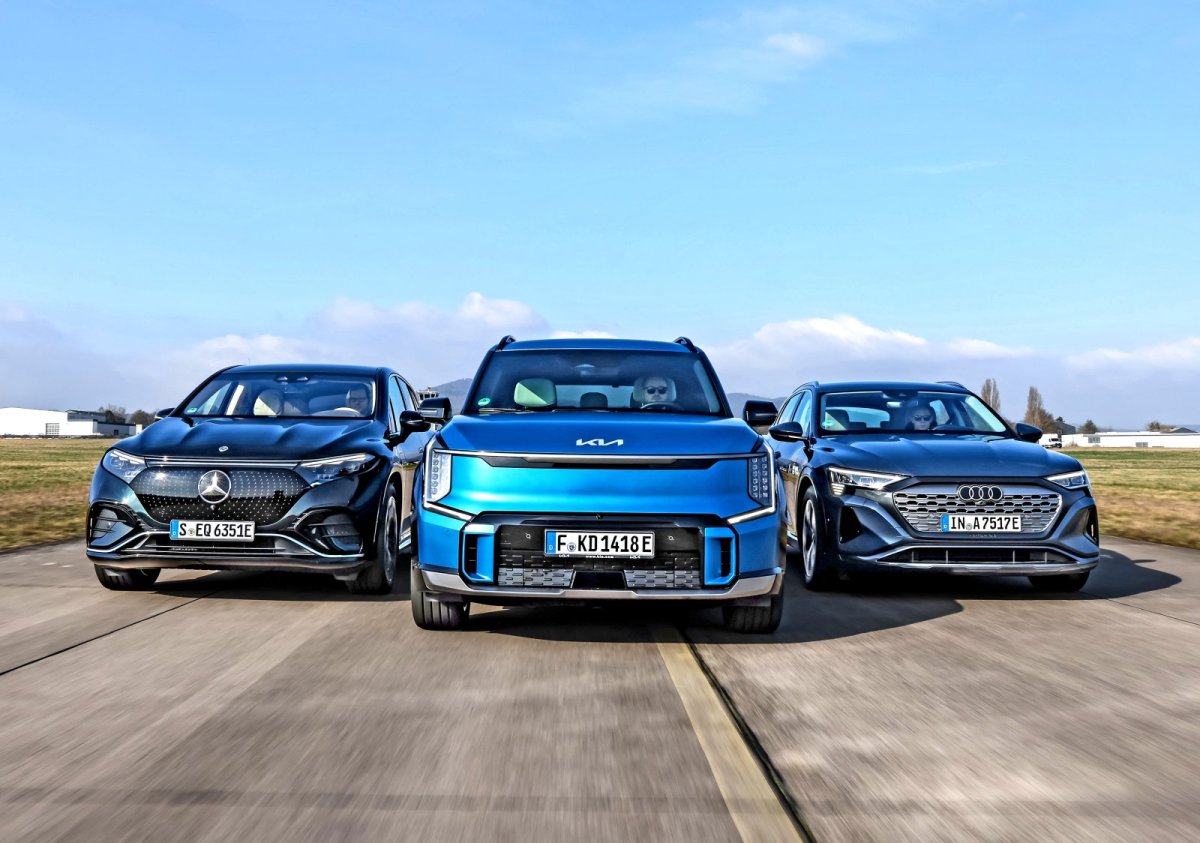 Audi Q8 e-tron, Kia EV9, Mercedes EQS SUV | PORÓWNANIE - Magazyn auto